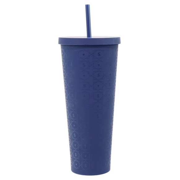 Starbucks | Dining | Starbucks Navy Blue Matte Star S Cold Cup Tumbler ...